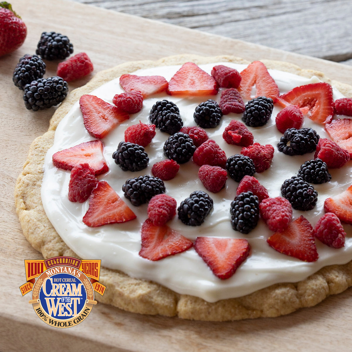 ROASTED WHEAT FRUIT PIZZA – Cream of the West